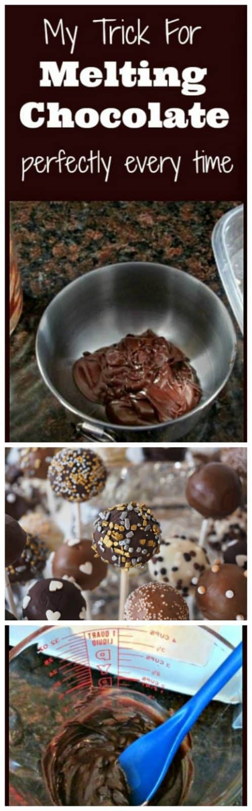 How To Melt Chocolate PERFECTLY Every Time, EASY Trick