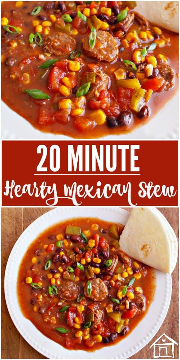 Mexican Bean Soup, Hearty Home Cooked Flavor in 20 Mins