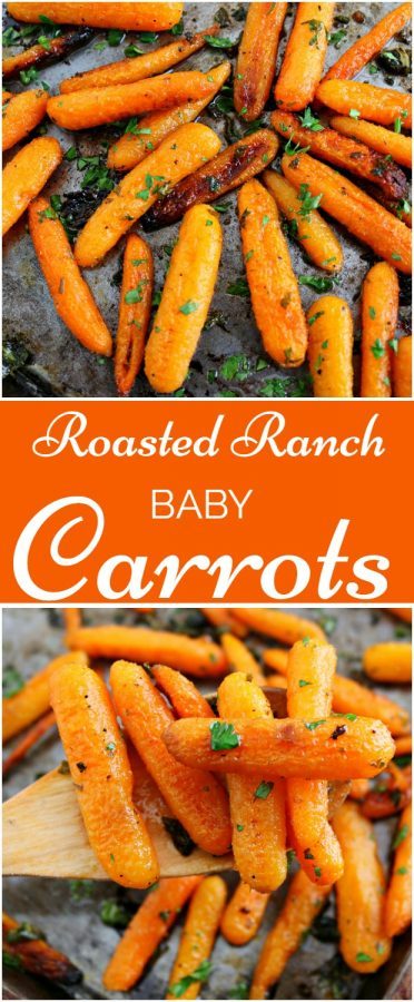 Oven Roasted Ranch Seasoned Baby Carrots- Delicious!