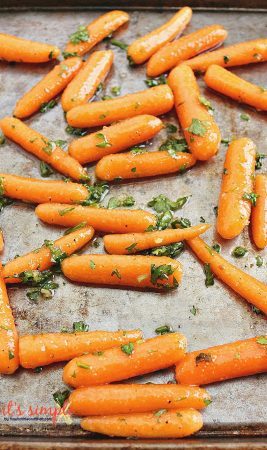Oven Roasted Ranch Seasoned Baby Carrots- Delicious!