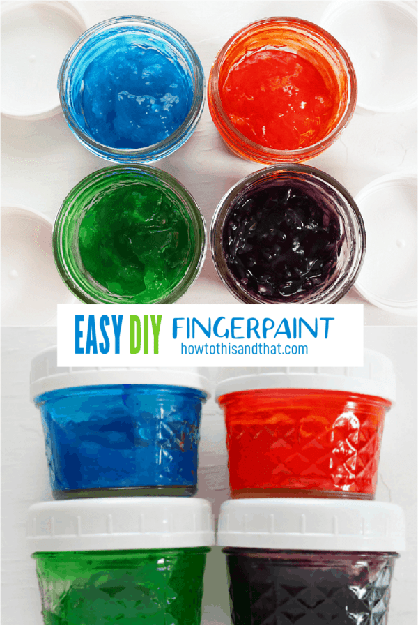 DIY Fingerpaint Recipe for Kids - Easy Microwave Version