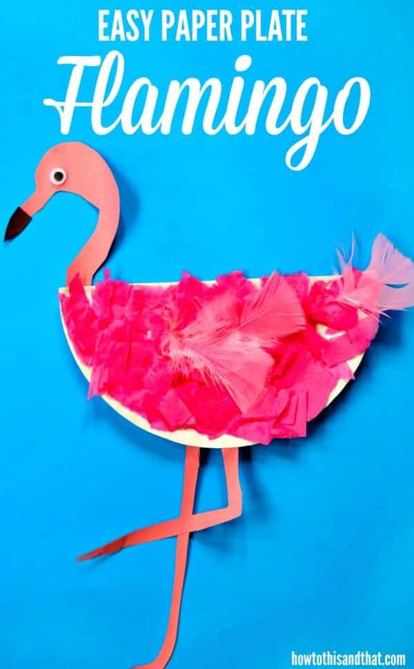 Easy Paper Plate Flamingo Craft- Fun For All Ages!