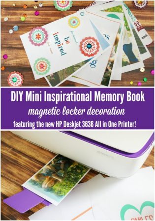 DIY Inspirational Mini Memory Book- Back To School Locker Decor!