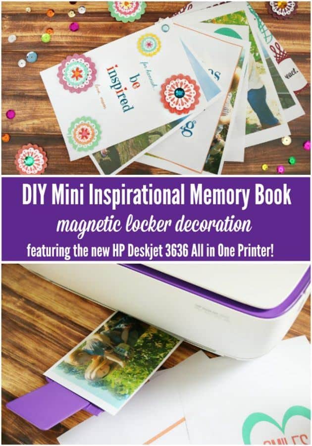 DIY Inspirational Mini Memory Book- Back To School Locker Decor!