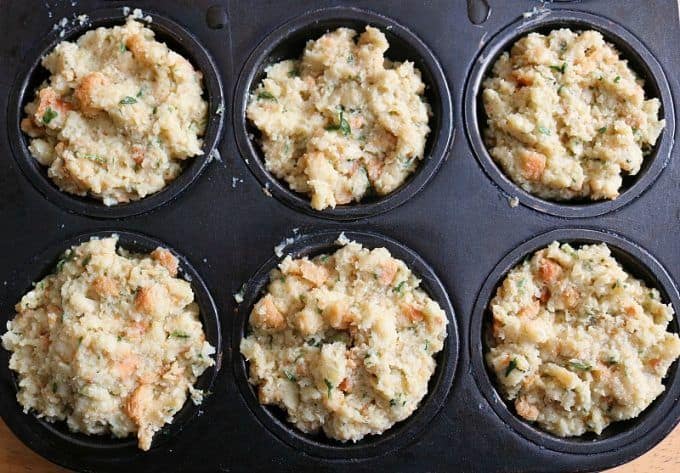 Stuffing Muffins , Buttery CRUNCHY and QUICK Muffin Tin Recipe