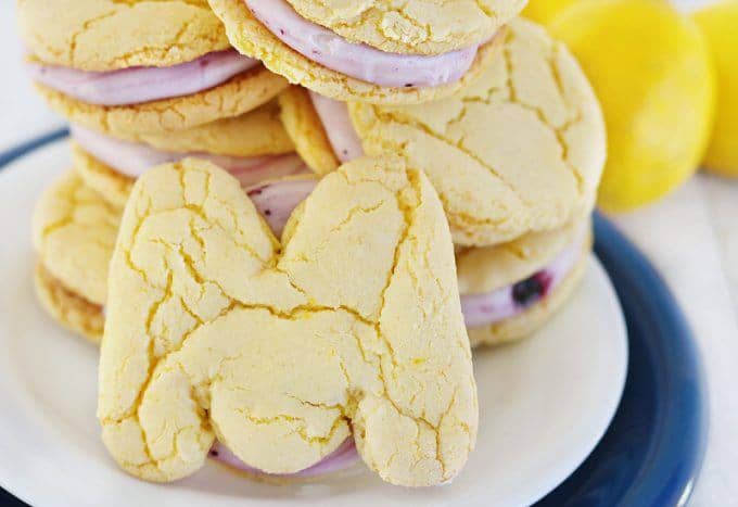 Lemon Blueberry Cream Cookies- Taste of the USA: Maine Edition