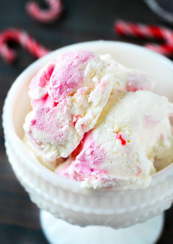 No Churn Peppermint Stick Ice Cream - Easy, Creamy & Delish!