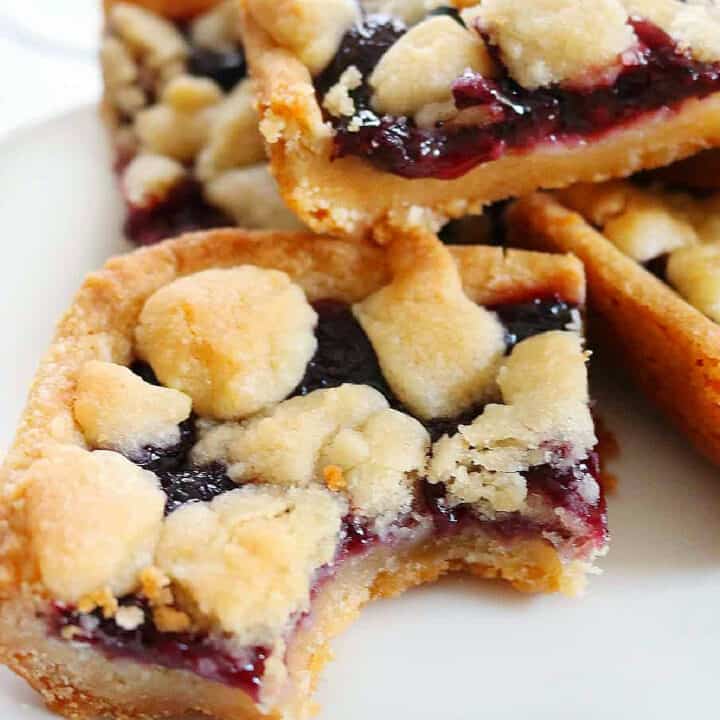 Frozen Wild Blueberry Dessert- A Taste of the Season