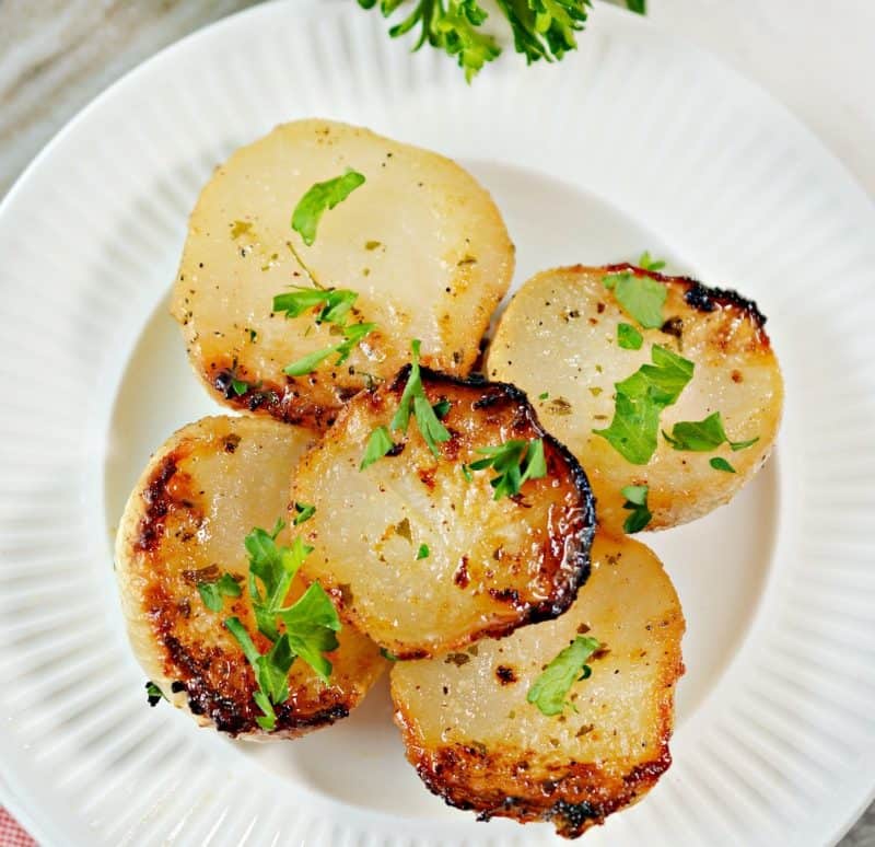 Keto Potato Replacement- EASY Roasted Ranch Turnips