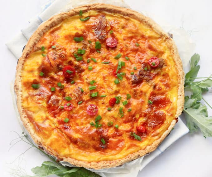 Easy Basic Quiche Recipe + VIDEO and 4 Flavor Ideas