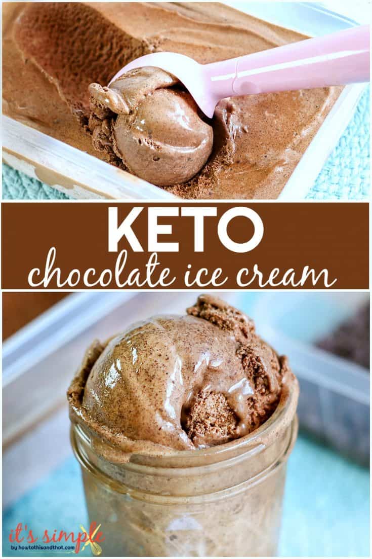 KETO Chocolate Ice Cream- ONLY 2.6 CARBS Per Serving!