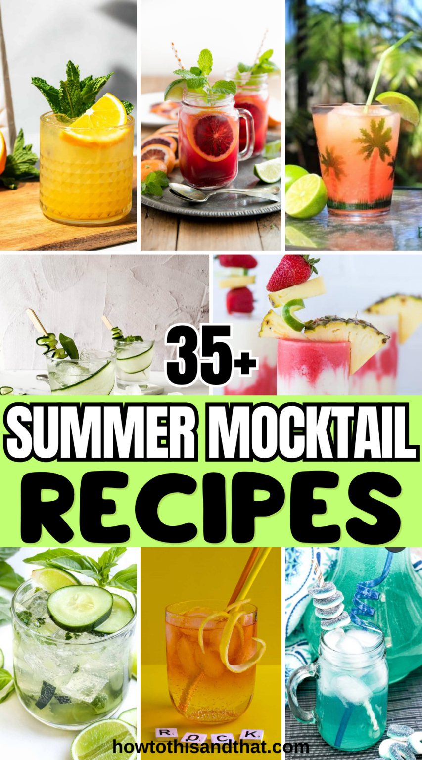 Summer Mocktail Recipes - It's Simple by HowToThisandThat