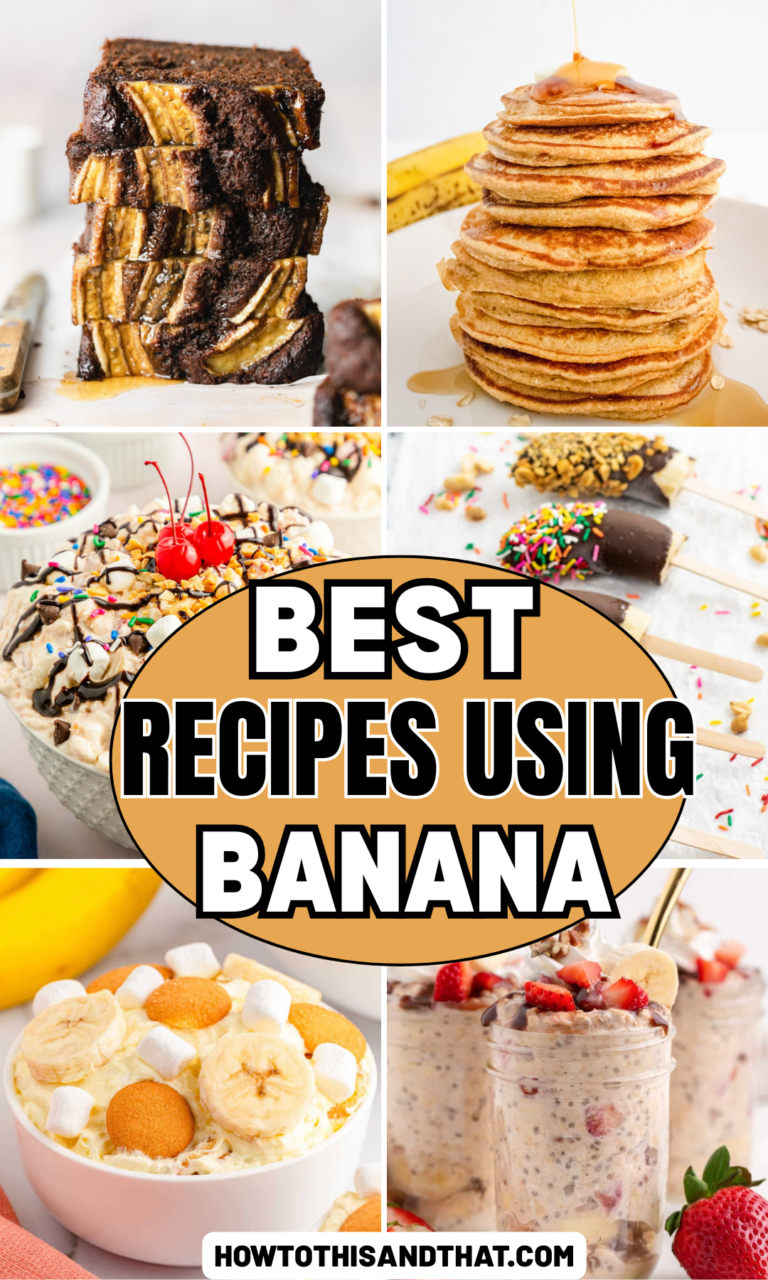 Recipes Using Banana- 30 Recipes For Breakfast and Dessert